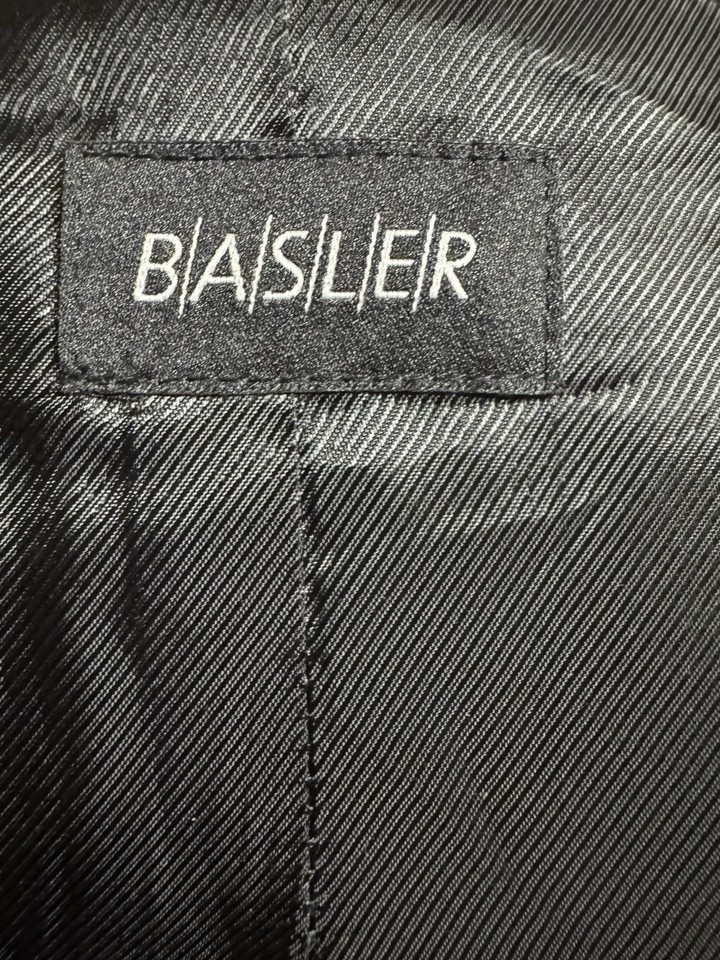 Basler Women's Black Wool Cashmere Long Overcoat Size 16 VEC Button Up ...
