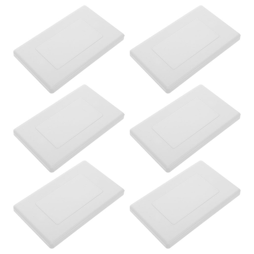 6 Pcs Plastic Electrical Box Cover Plates Outlet Covers Decorative ...