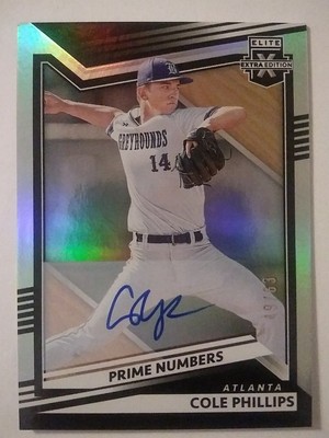 2022 Panini Elite Extra Edition Cole Phillips #'d 49/63 Prime Numbers ...
