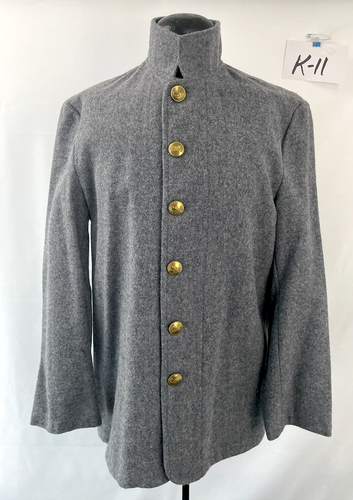Civil War Confederate Grey Wool Sack Coat- CSA Uniform Reenactment ...