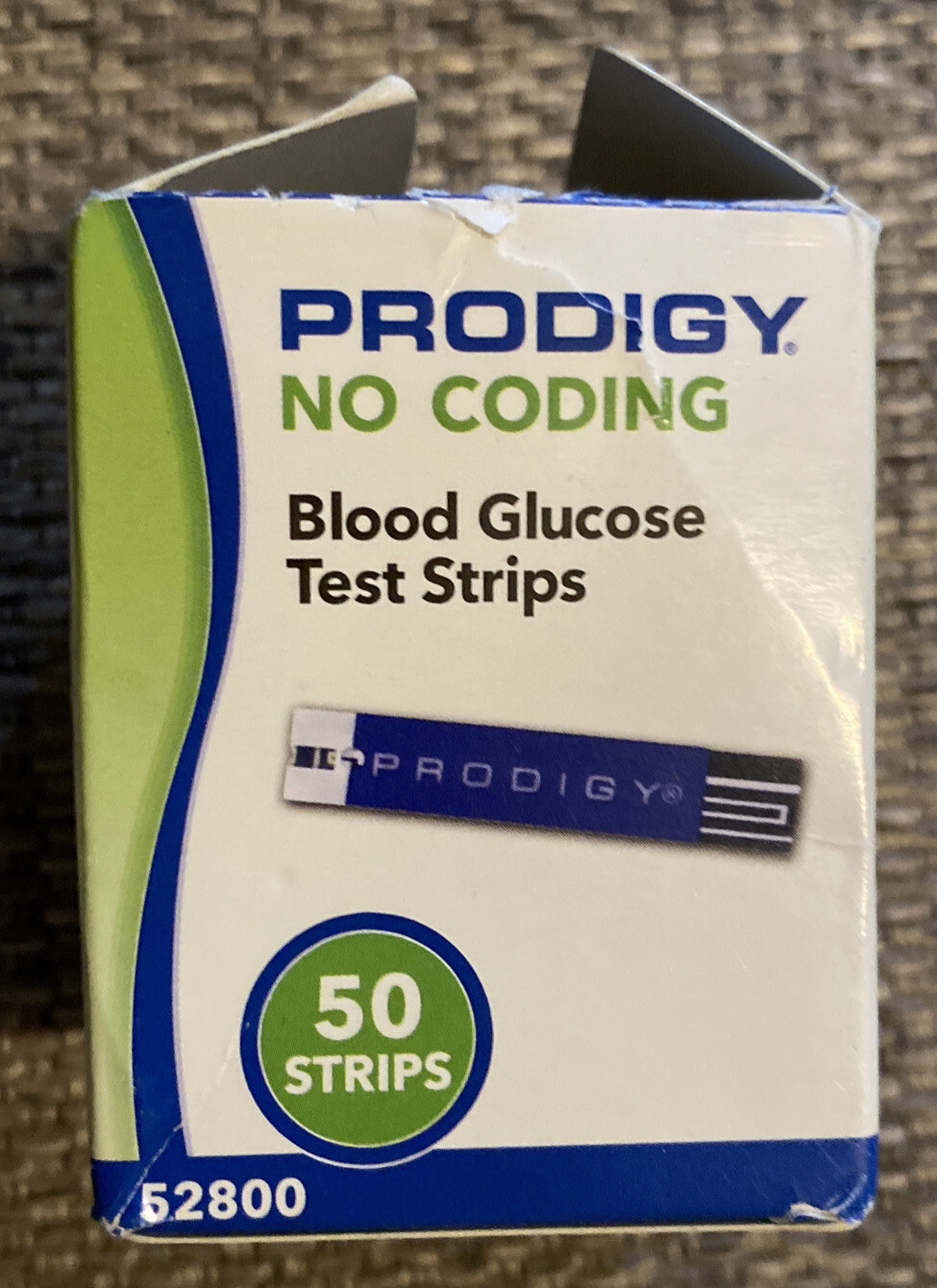 50 Prodigy (52800) No Code Diabetic Blood Glucose Test Strips Exp 7/ ...