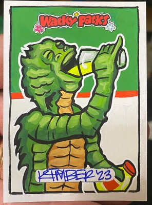 2023 Wacky Packages FB Flashback 73 Gatoraid Sketch Card 1/1 Kimber ...