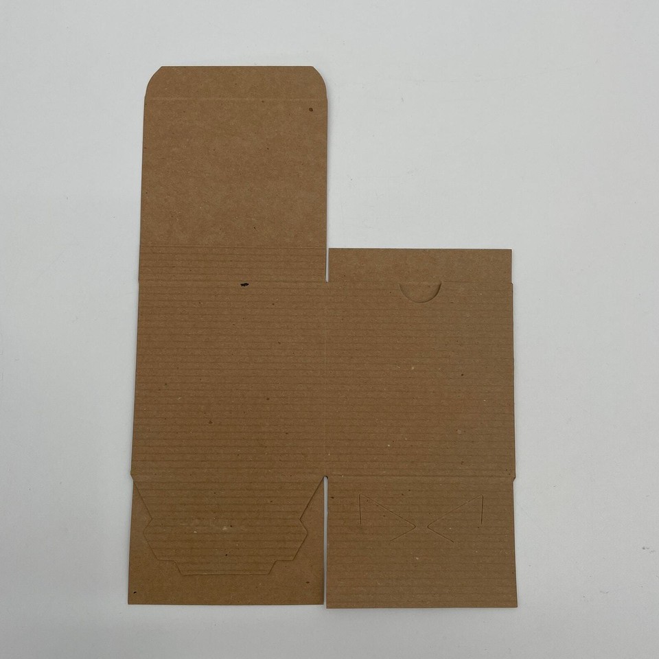 KRAFT 4x4x4 Brown Unfolded Fold Over Top Gift Box (Pack of 10) | eBay