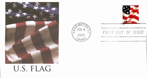 FLEETWOOD - UNITED STATES FLAG FEB 4 2003 WASHINGTON DC FIRST DAY COVER ...