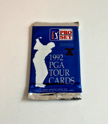 1992 PGA Pro Set Tour Cards- Pack of 12 Photo and Stat Cards - Factory ...