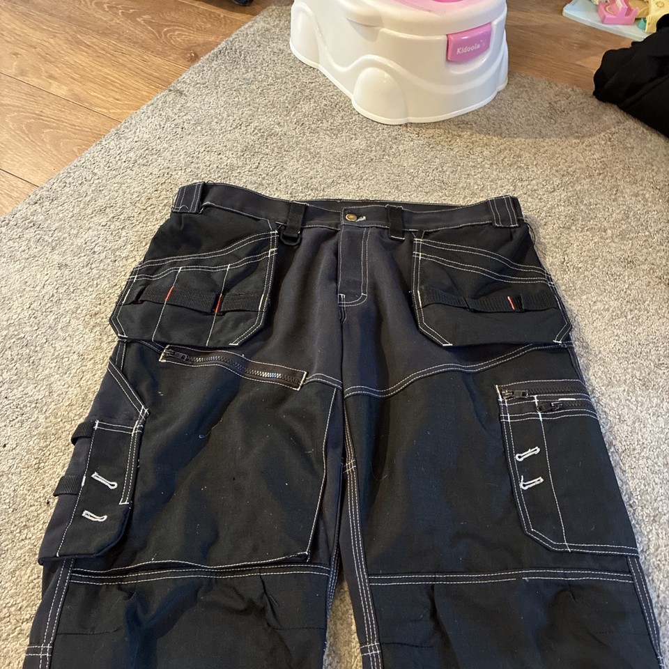 BLAKLADER X1500 WORK TROUSERS MULTIPOCKETS CORDURA COTTON WORKWEAR Size ...