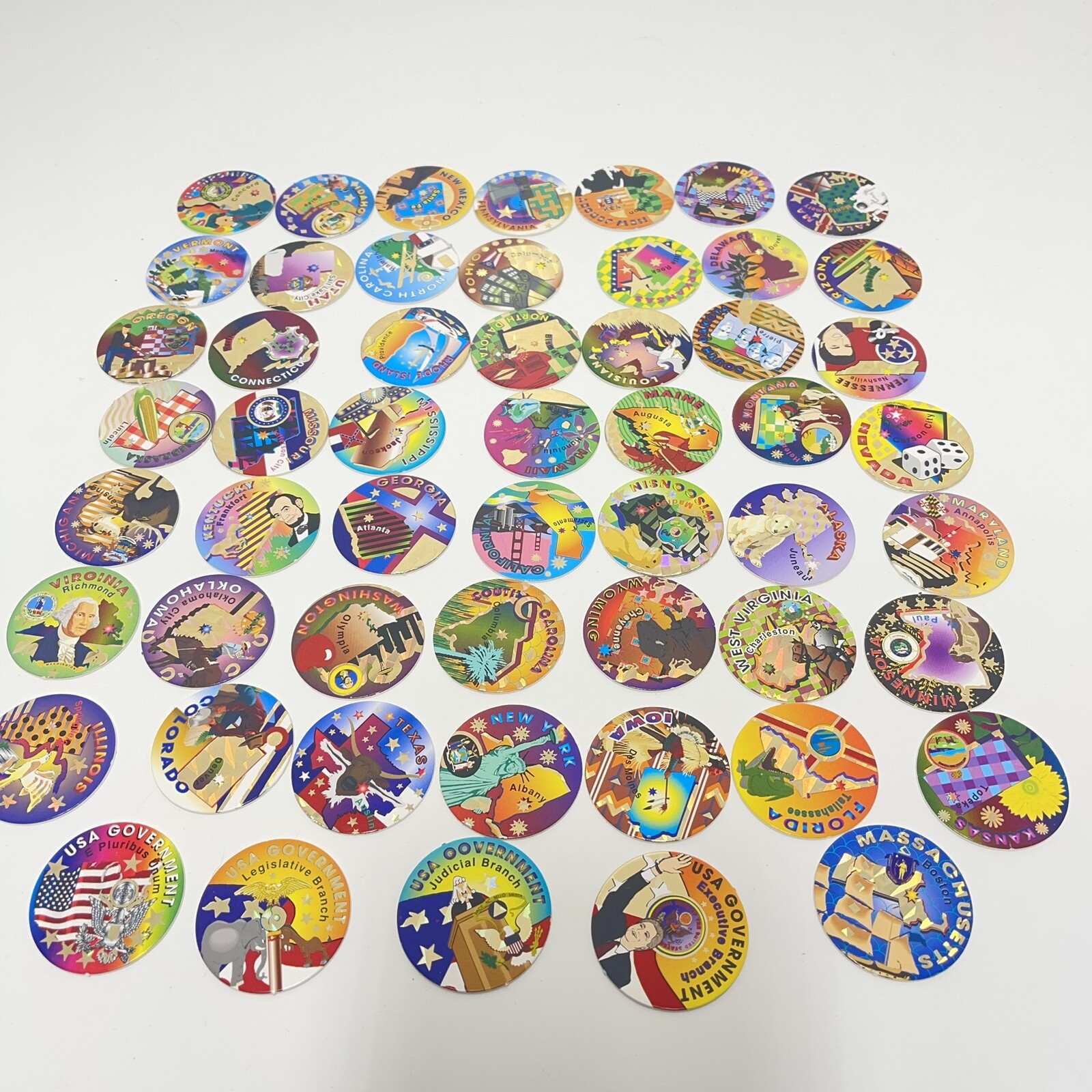 POGS United States of America Set Of 54 With POGS Container | eBay
