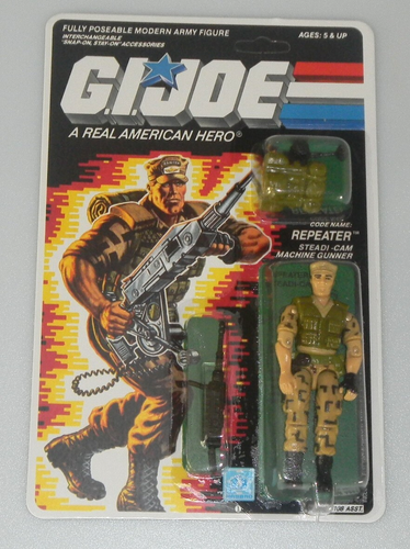 *RECARDED* 1988 Vintage G.I. GI Joe 3.75 ARAH Repeater v1 Figure *100% ...
