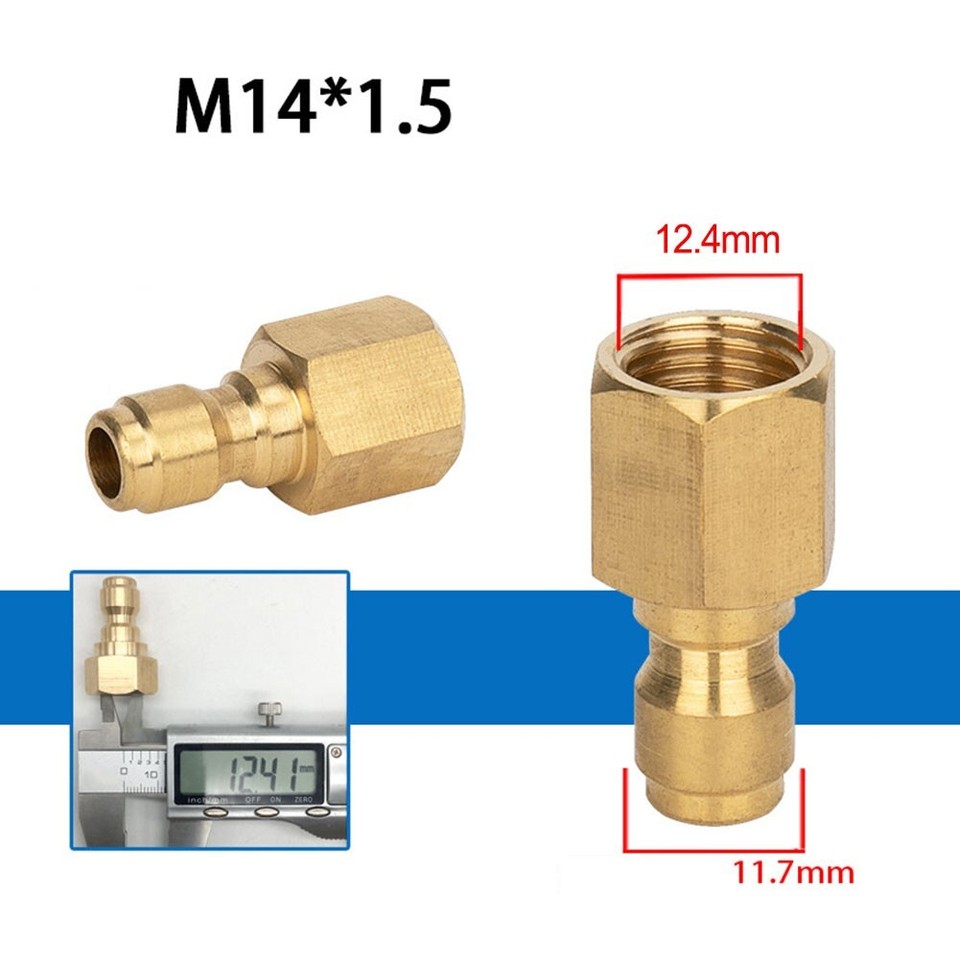 Quick Adapter for High Pressure Washer & Hose 14 Inch Length Gold Color ...