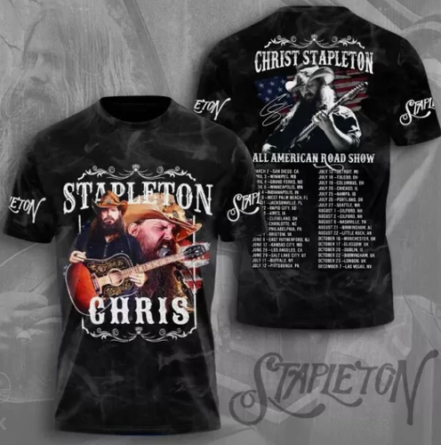 Chris Stapleton T-Shirt, Chris Stapleton hot shirt 3d, cute gift dad 3d ...