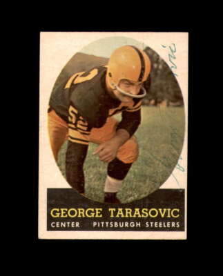 George Tarasovic Signed 1958 Topps Pittsburgh Steelers Autograph | eBay