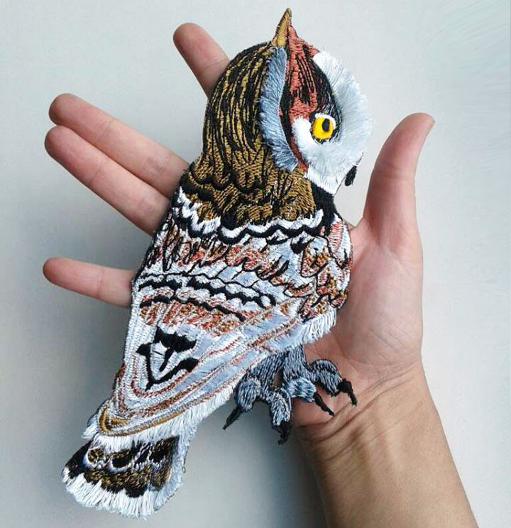 Owl Bird Handmade Embroidered Patch | eBay