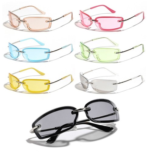 Colorful Y2K Sunglasses Sun Glasses Goggles 2000'S Punk Sunglasses ...