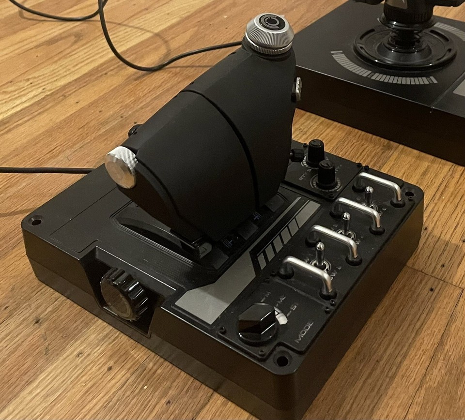 Logitech X56 HOTAS - Flight Stick, Throttle, and Rudder Pedals | eBay