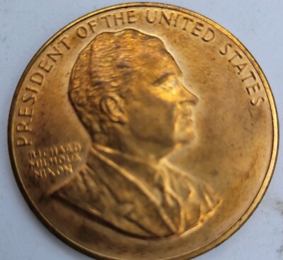Richard Nixon Presidential Bronze Inauguration Medallion Coin | eBay