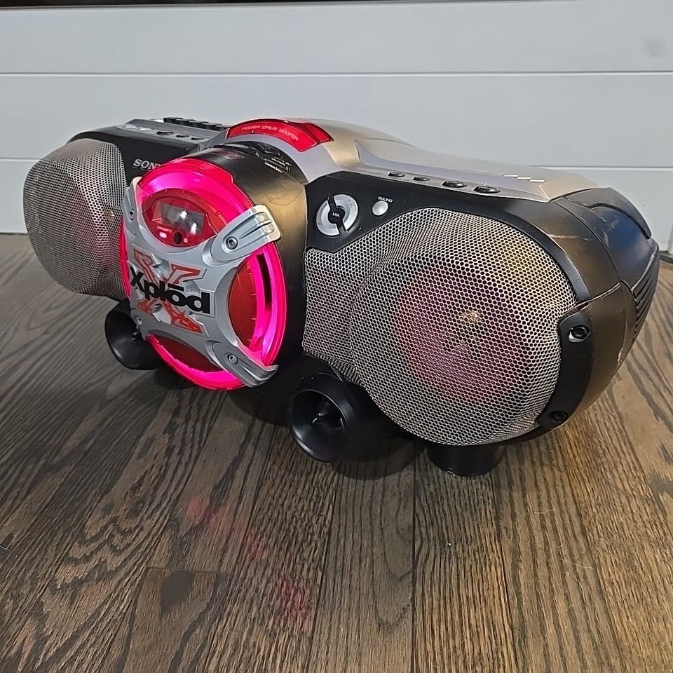 Sony Xplod Boombox CFD-G505 CD Radio Cassette Tape Player Recorder ...