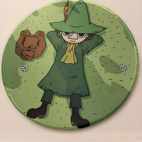 Moomin Snufkin Mouse Pad Circular Green/Black Unused 8-inch | eBay UK