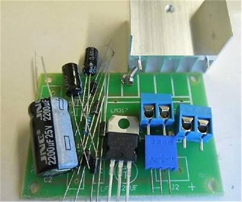 LM317 Adjustable Power Supply Board With Rectified Ac Dc Input Kit pc ...