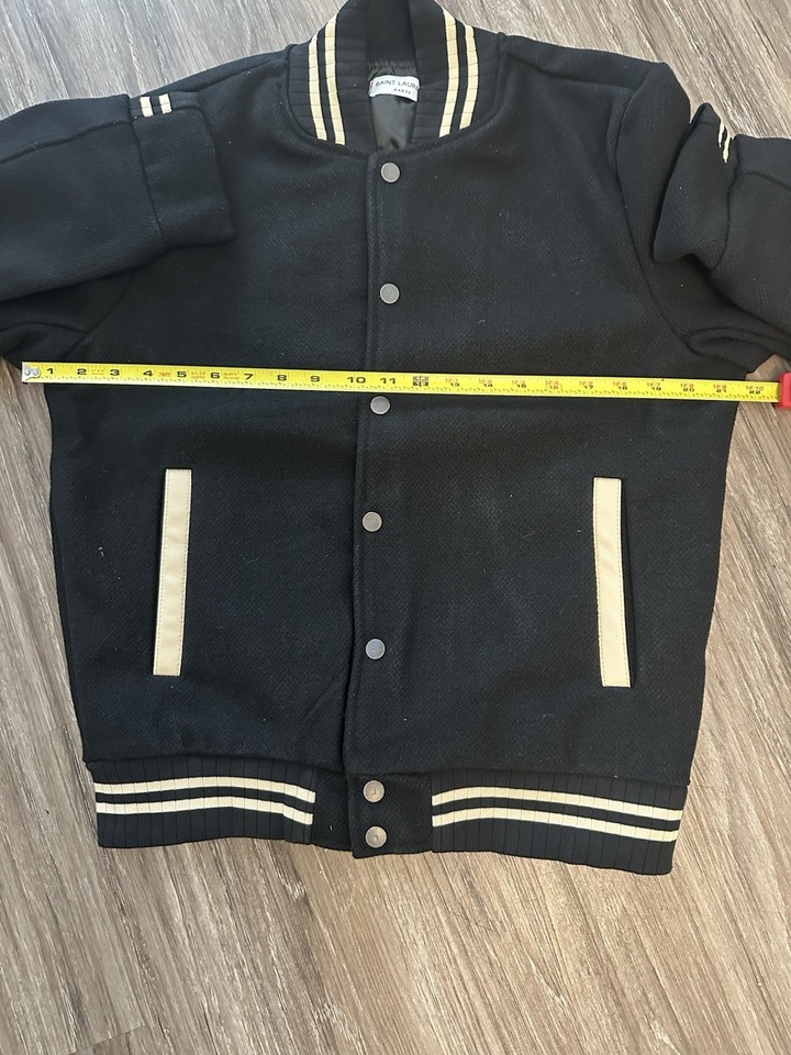 Saint Laurent SLP Teddy Baseball Jacket | eBay