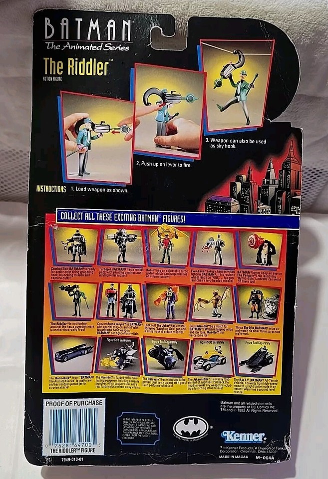 Batman The Animated Series The Riddler Action Figure 1992 New Sealed ...