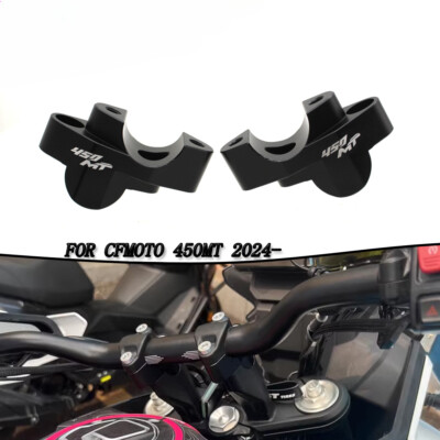 Handlebar Risers Bar Clamp Cover For CFMOTO 450MT 2024- Black Bar Mount ...