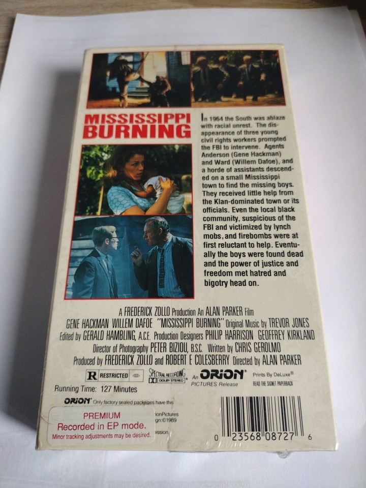 Mississippi Burning (VHS, 1994) 23568087276 | eBay
