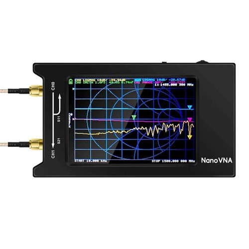 Nano VNA-H4 4" LCD 50KHz~1.5GHz VNA HF VHF UHF UV Vector Network ...