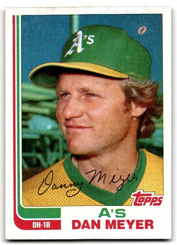 1982 Topps Traded Dan Meyer Baseball Cards #70T | eBay