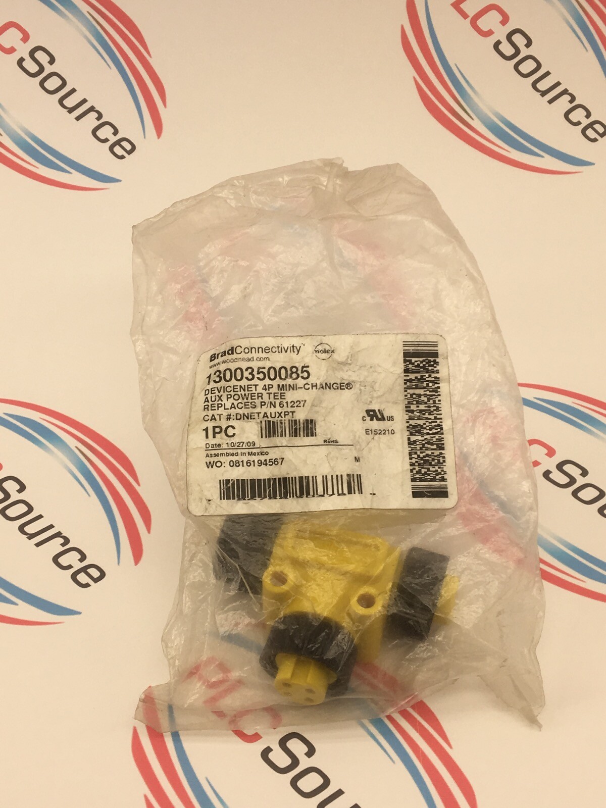 BRAD CONNECTIVITY 1300350085 DeviceNet Aux Power Tee DNETAUXPT 4-pole ...