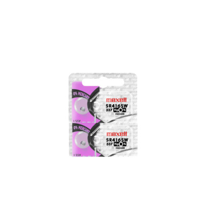 Maxell 337 SR416SW Silver Oxide Watch Batteries (2 Batteries) | eBay