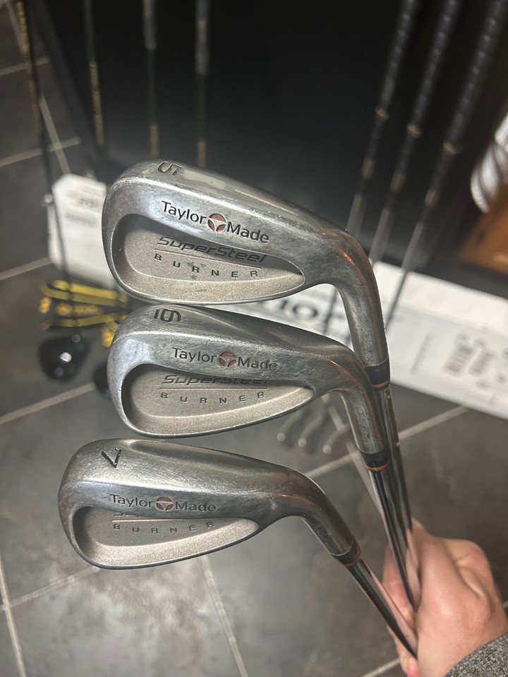 GOLF CLUB SET Warrior Golf Driver 3 wood (3,4 irons) TaylorMade Burner ...