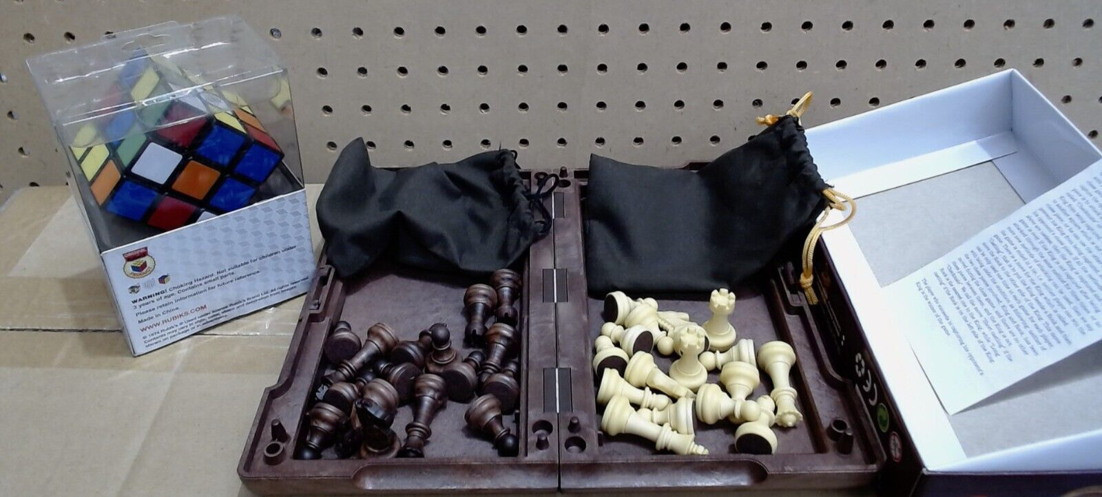 Read Description! Rubik's Cube 3x3 and Chess Set Magnetic 2320L Bundle ...