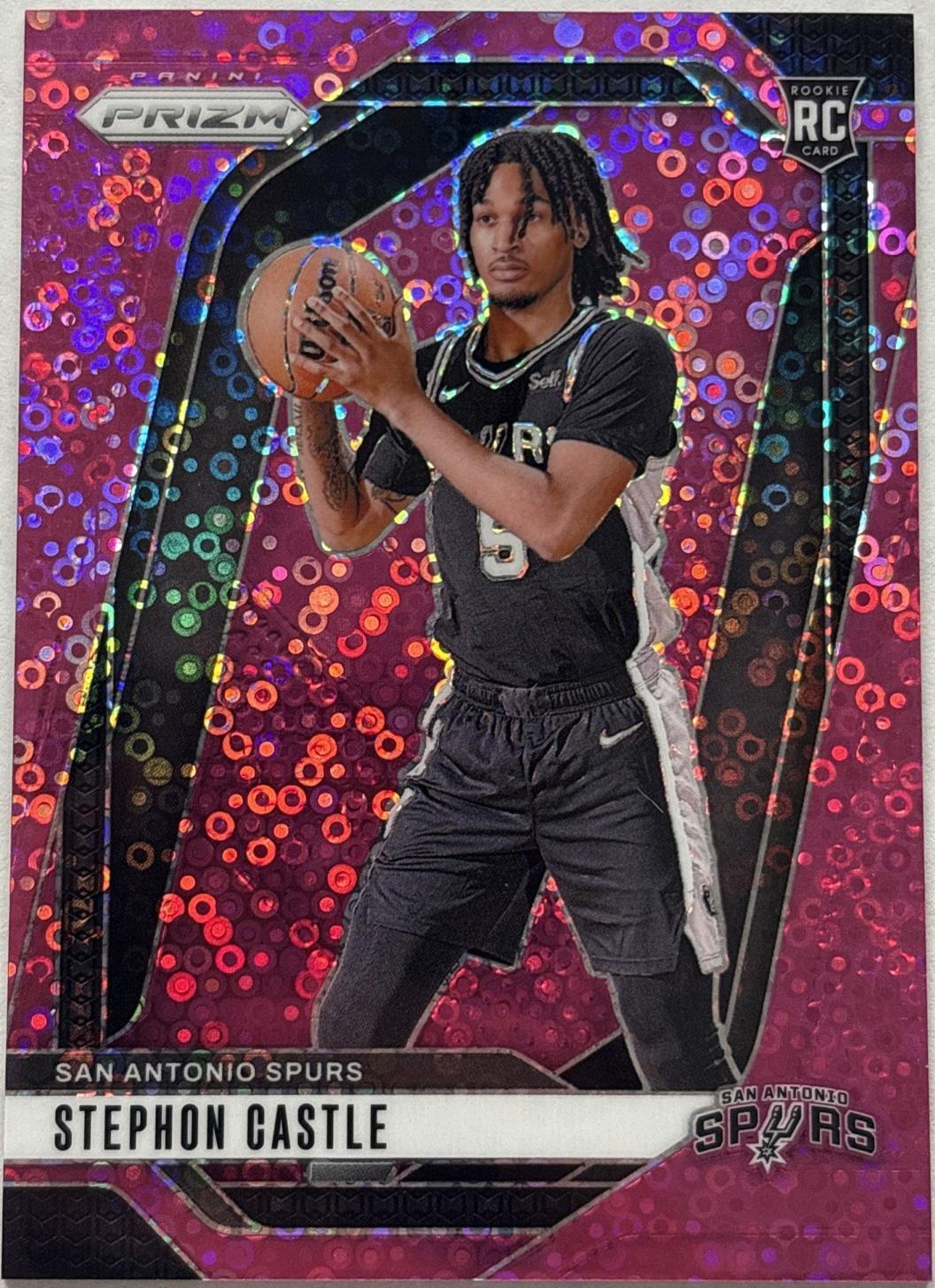 2024-25 Panini Prizm - Stephon Castle #234 Pink Fast Break Prizm /50 ...