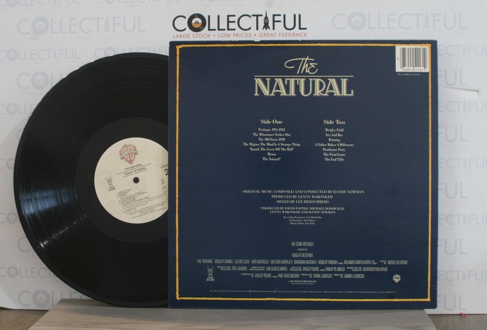 NATURAL - SOUNDTRACK - RANDY NEWMAN / ROBERT REDFORD - 1981 *EX* VINYL ...
