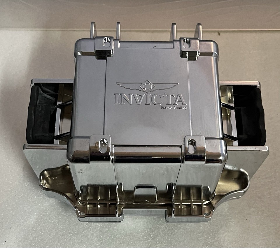 Swiss Invicta Limited Collectors Edition Case Chrome Silver Impact CASE ...