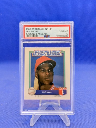 1988 Starting Lineup Talking Baseball Eric Davis Cincinnati Reds PSA 10 ...