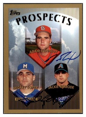 1998 TOPPS #433 MICKEY LOPEZ JACKIE REXRODE SIGNED AUTOGRAPHED 531981 ...