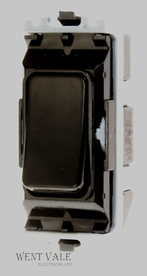 MK Grid Plus - K4893 BLK - 20a Intermediate Switch Module | eBay UK