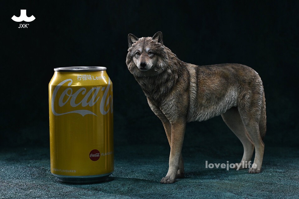JXK 1/6 Arctic Wolf Model Canis Lupus Arctos Figure Wild Animal ...