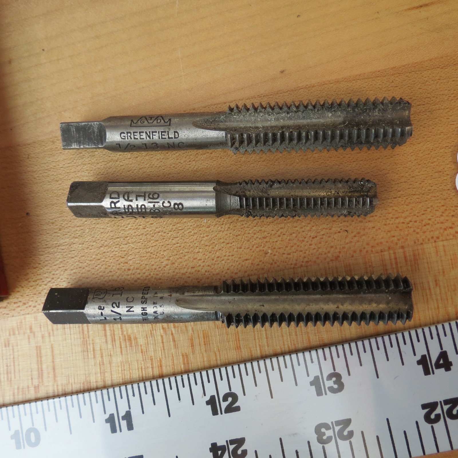 Vintage Greenfield Hand Taps box with mix bits (lot#10895) | eBay