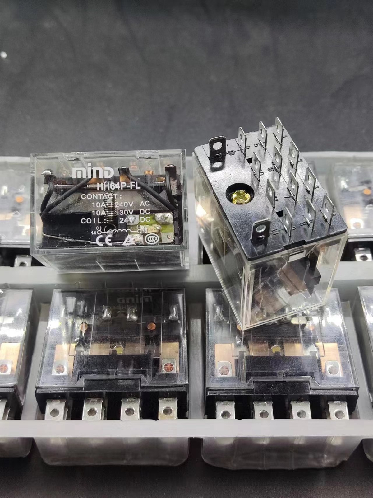 HH64P-FL 24VDC Power Relay 10A 240VAC 14 Pins x 2PCS | eBay