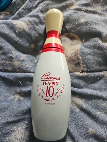 Vintage Beam's JIM BEAM Ten-Pin 10 Whiskey BOWLING PIN EMPTY Liquor ...