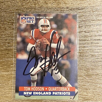 Tom Hodson New England Patriots Auto Signed Card Autograph Pro Set #229 LSU | eBay