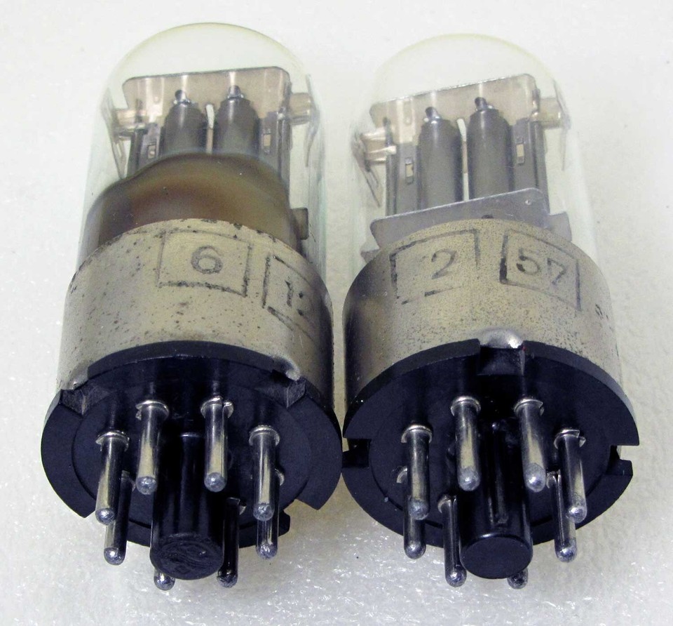 Pair 2pcs x MELZ 6N9S ~ 6SL7 ~ 1579 RARE VINTAGE Metal Base TUBES USSR = DDP | eBay UK