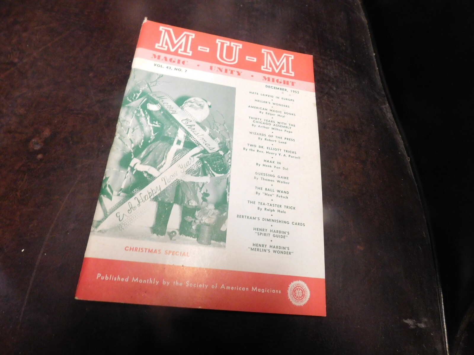 MUM Magazine Of Magic For Magicians 1953 December | eBay