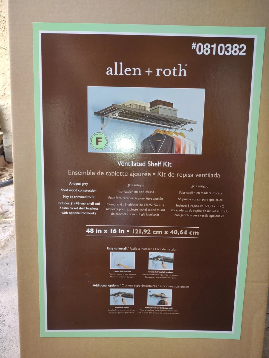 Allen Roth Wood Closet Organizer