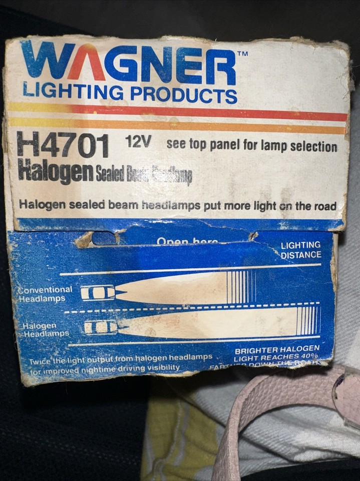 Wagner Halogen Sealed Beam Headlamp H4701 Replacement Lo Beam Light NEW ...