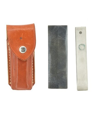 Vintage Gerber Field Sharpening Kit – 2 Grit Sharpening Stone & Honing ...