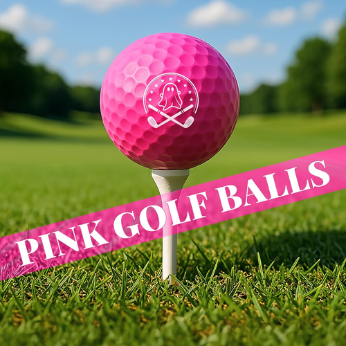 Ghost Pink Golf Balls Funny Shocked Golf Gift for Women (Sleeve of 3 ...