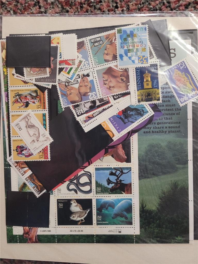US Stamps 1996 Mint NH Commemorative Year Set Complete in USPS Sealed ...